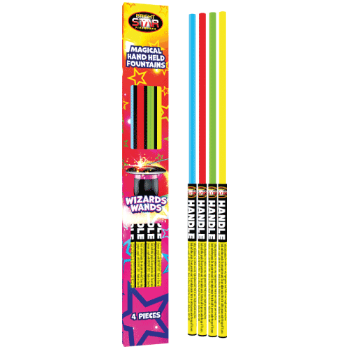 Wizard Wands 4pce Handheld Fountain | The Original Fireworks Warehouse ...