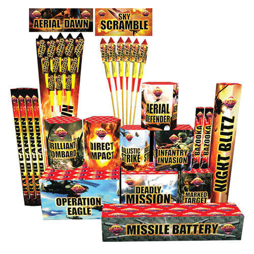 Armoury Crate 34pce Display Kit | The Original Fireworks Warehouse