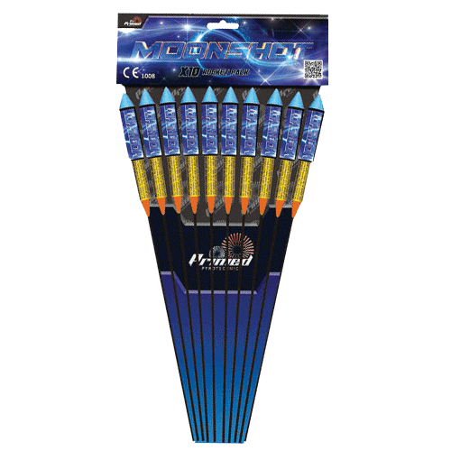Moonshot 10pce Rocket Pack | The Original Fireworks Warehouse | The ...