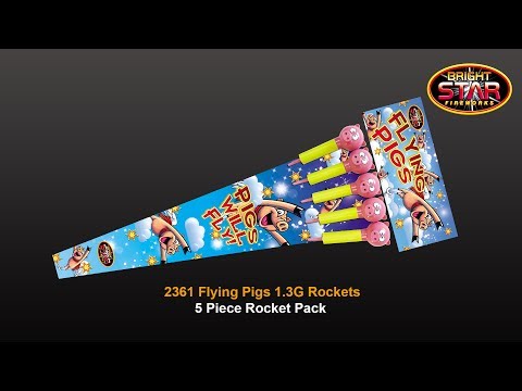 Flying Pigs Rocket Fireworks Pack - 5 pce | The Original Fireworks ...