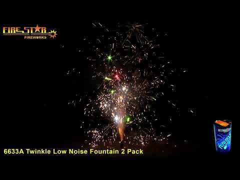 Twinkle Low Noise Fountain Pack - 2pce | The Original Fireworks Warehouse